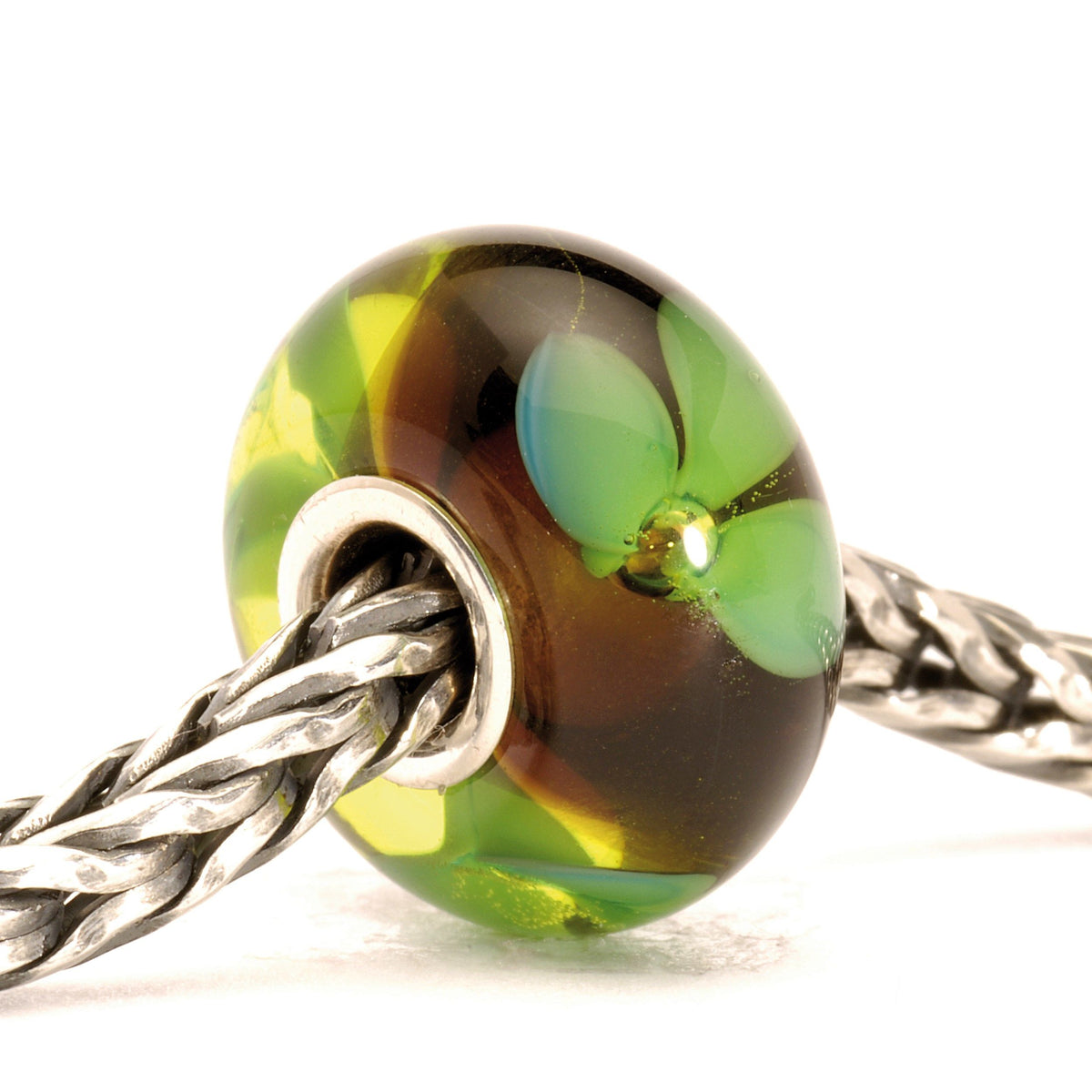 Trollbeads Green Flower Bead | TGLBE-10238 | Retired – copenhagen-design.ch
